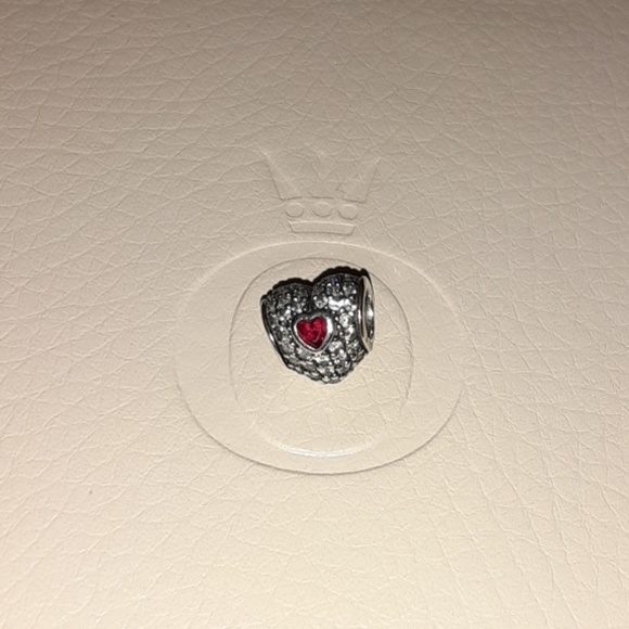 Pandora | Jewelry | Authentic Pandora Heart Ruby Charm | Poshmark